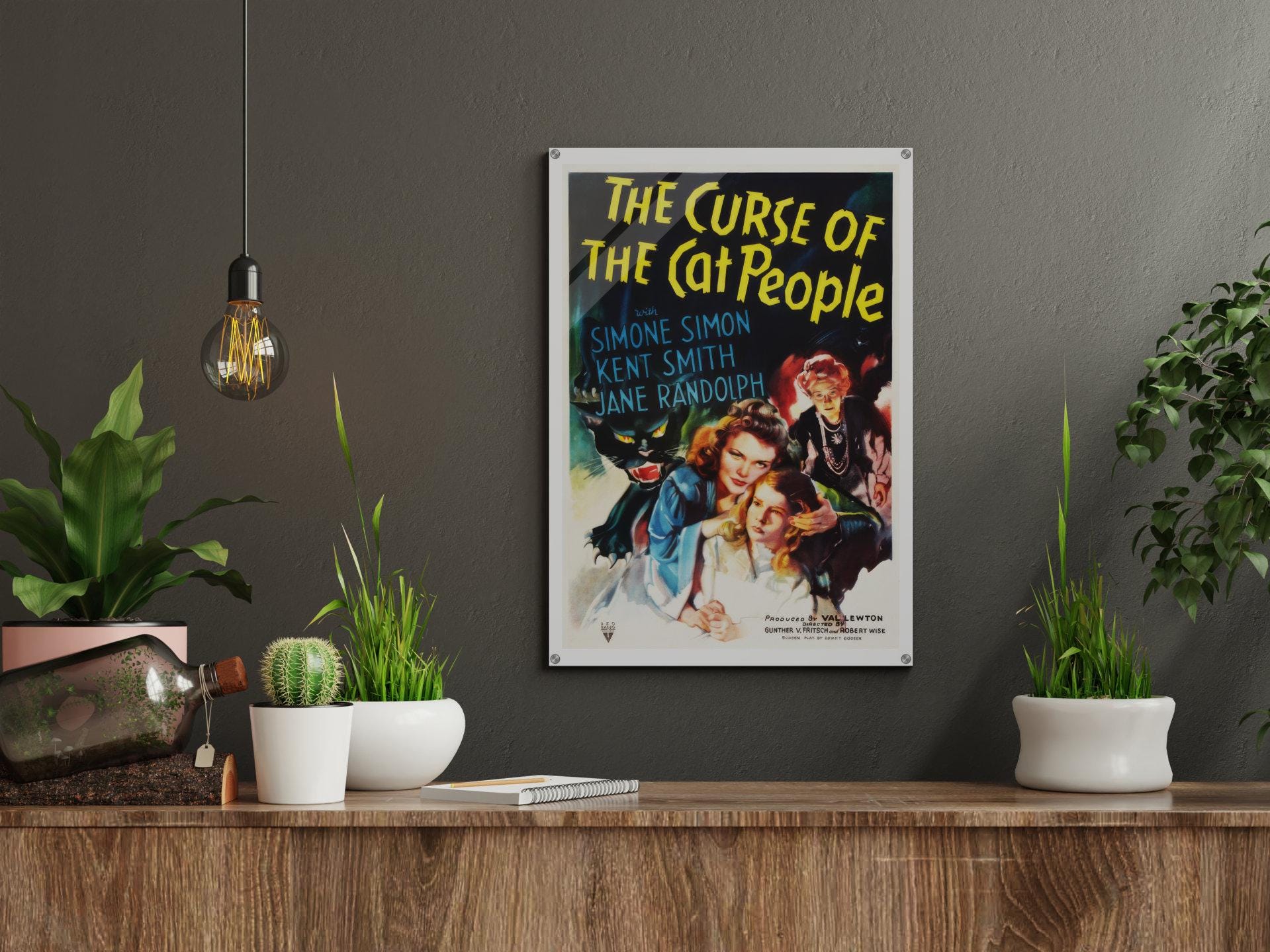The Curse of the Cat People American Acrylic Poster, Iconic Vintage ...