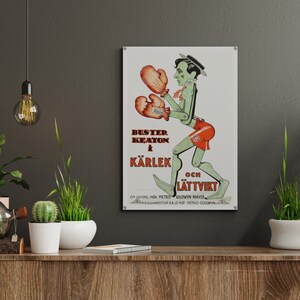 Battling Butler Swedish Acrylic Decor, Amazing Wall Art of This Cinema ...