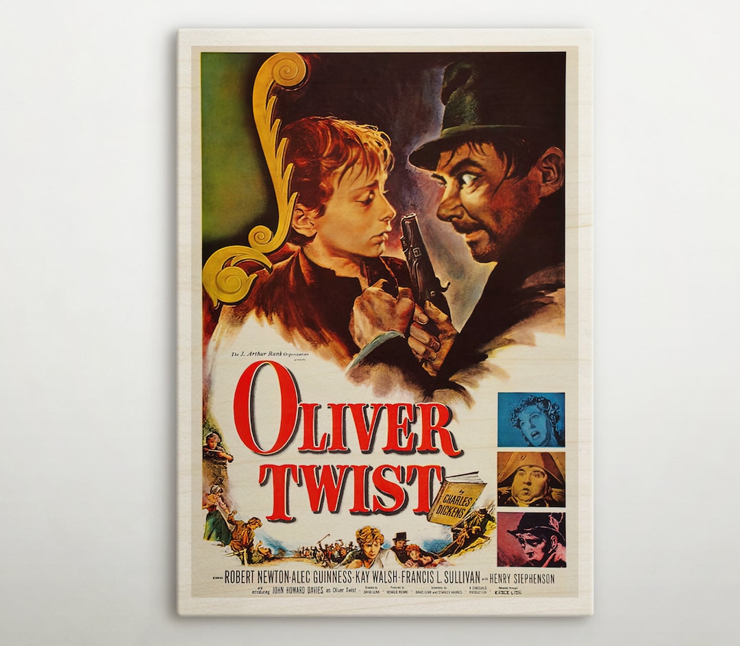 Oliver Twist American Wooden Poster, Classic Movie Wall Art of This ...