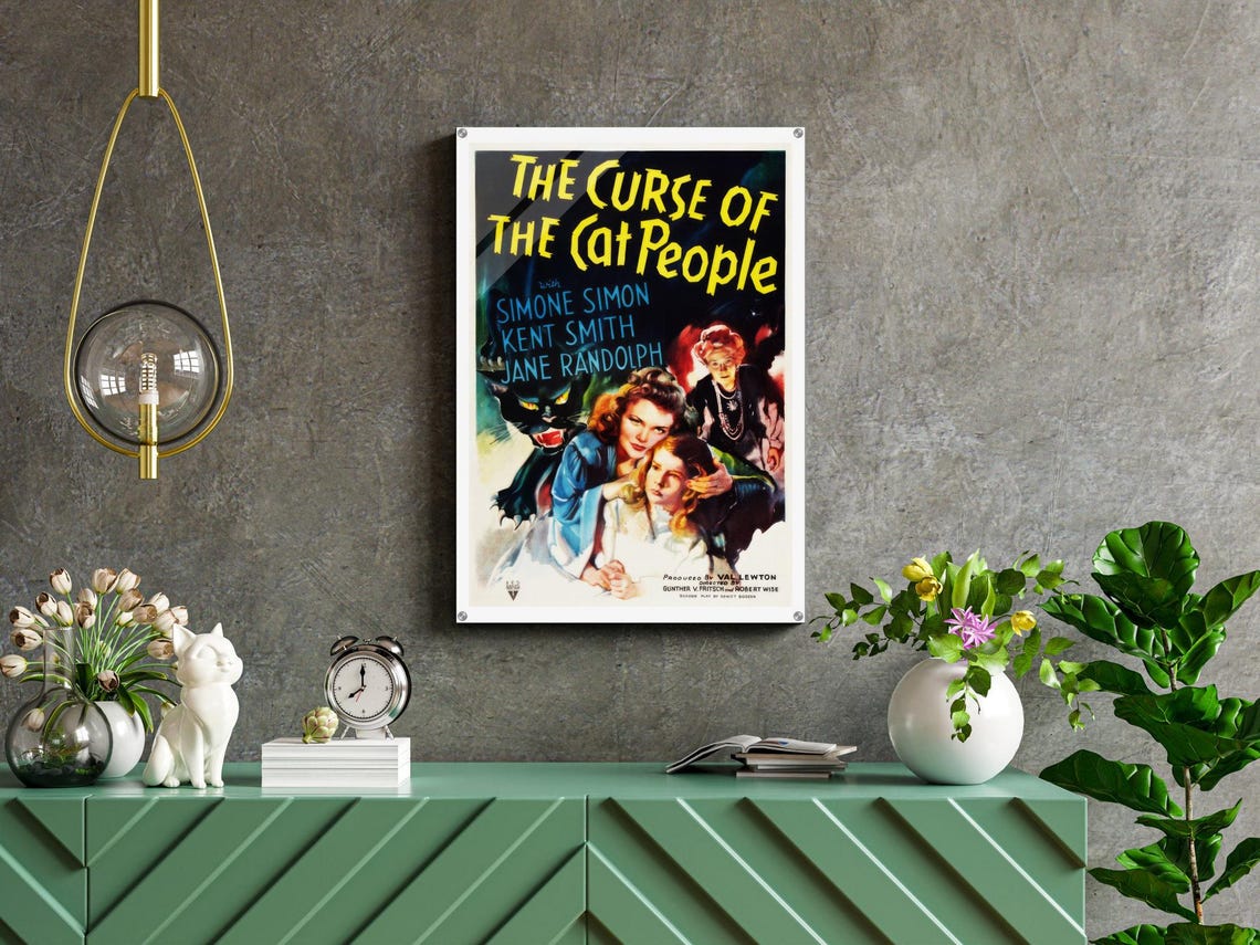 The Curse of the Cat People American Acrylic Poster, Iconic Vintage ...