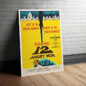 12 Angry Men American Wooden Poster, High-quality Movie Print of This ...