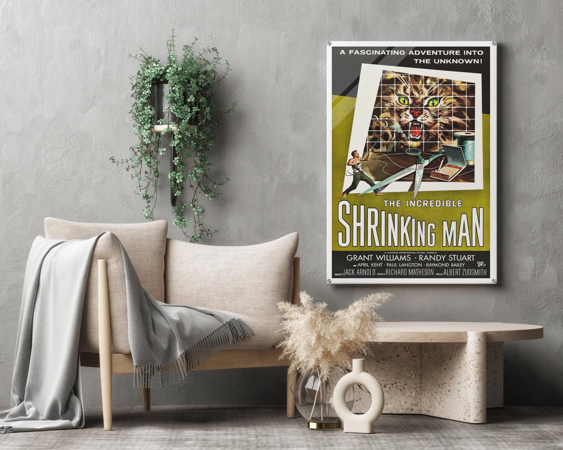 The Incredible Shrinking Man Acrylic Poster, Great Wall Art of This ...