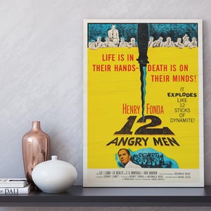 12 Angry Men American Wooden Poster, High-quality Movie Print of This ...