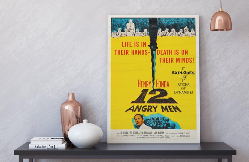 12 Angry Men American Wooden Poster, High-quality Movie Print of This ...