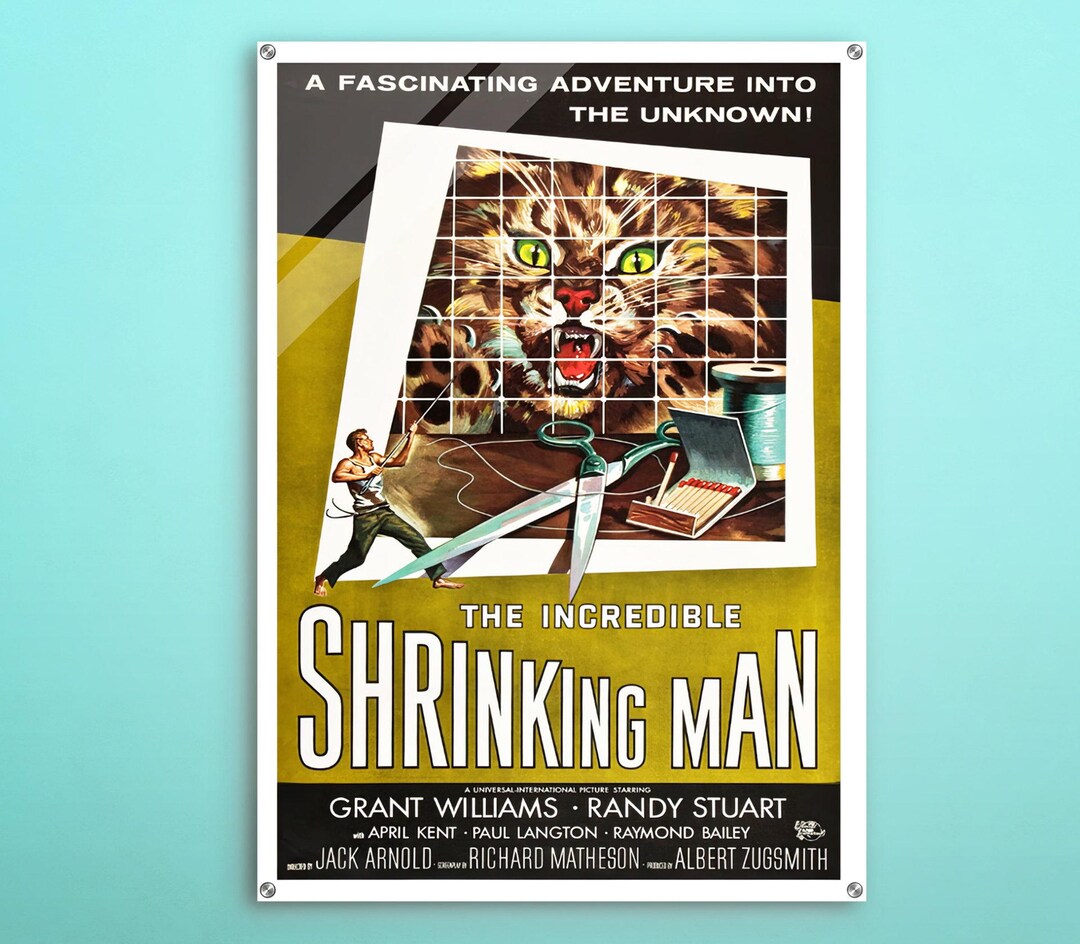 The Incredible Shrinking Man Acrylic Poster, Great Wall Art of This ...
