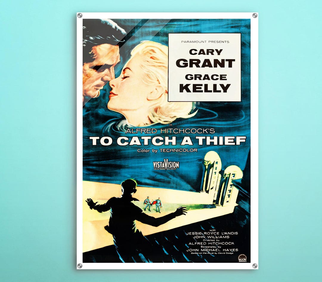 To Catch A Thief American Acrylic Poster, Great Wall Art of This Cinema ...