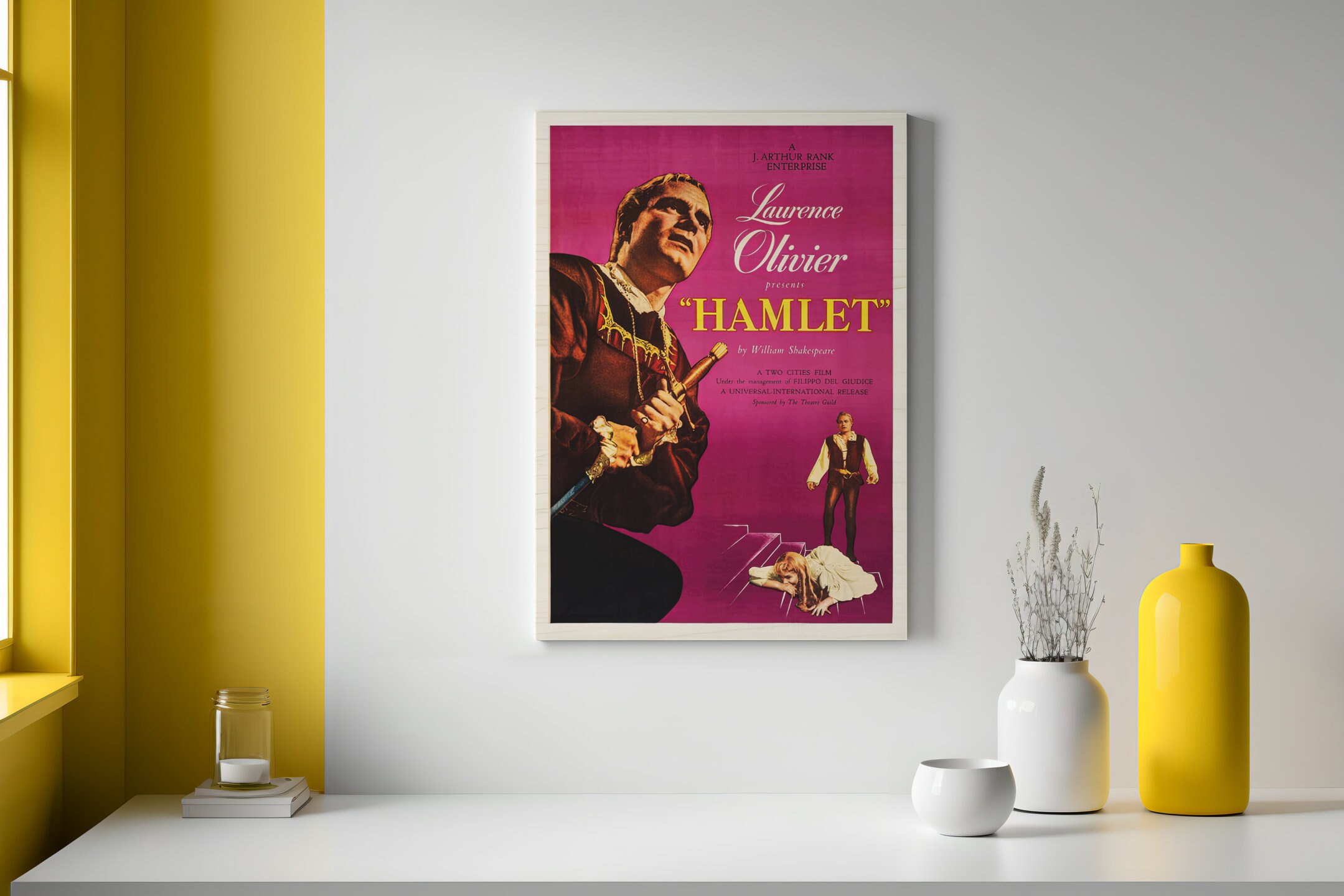 Hamlet American Wooden Poster, Iconic Movie Vintage-inspired Poster ...