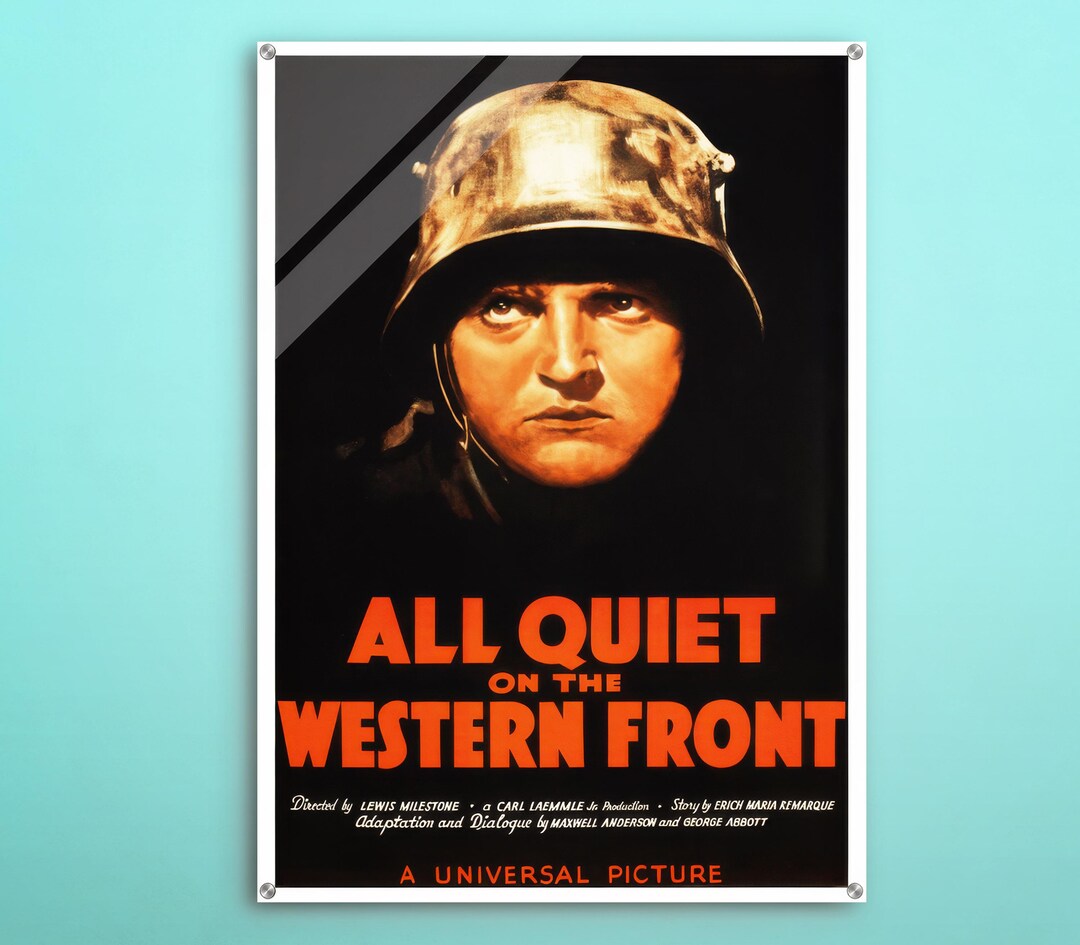 All Quiet on the Western Front American Acrylic Poster, Wall Art of ...