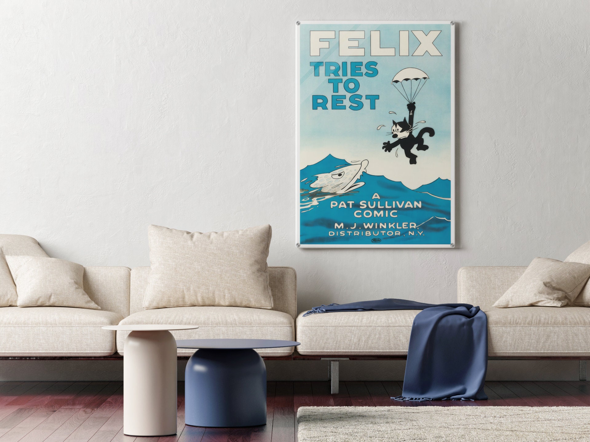 Felix the Cat American Acrylic Poster, Iconic Vintage-inspired Poster ...