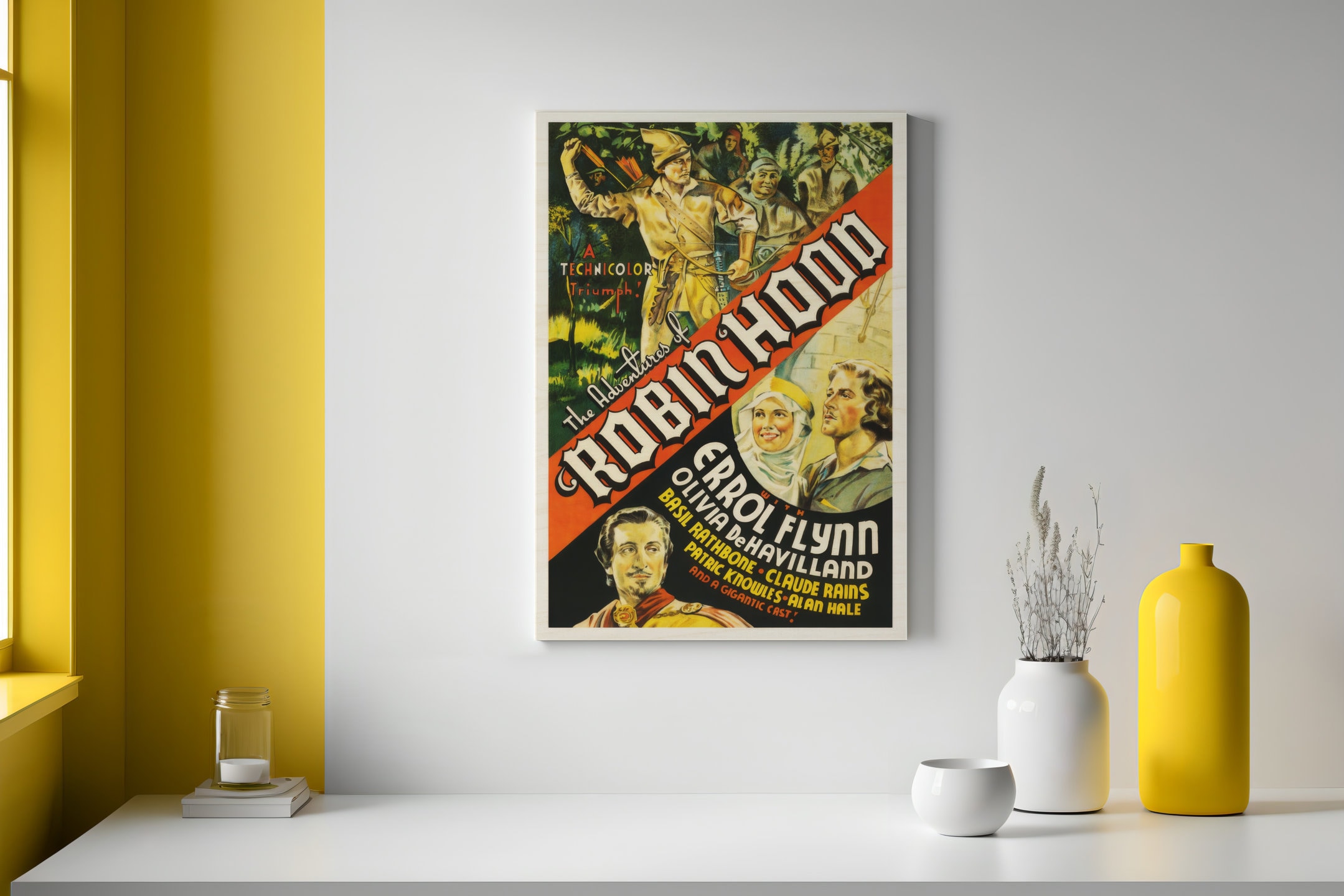 The Adventures of Robin Hood American Wooden Poster, Fan Art of This ...