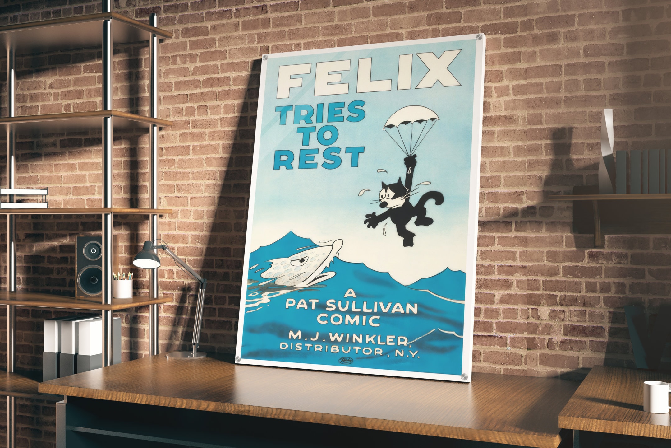 Felix the Cat American Acrylic Poster, Iconic Vintage-inspired Poster ...