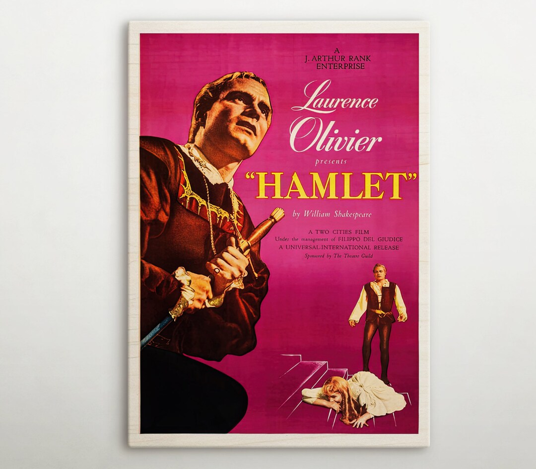 Hamlet American Wooden Poster, Iconic Movie Vintage-inspired Poster ...