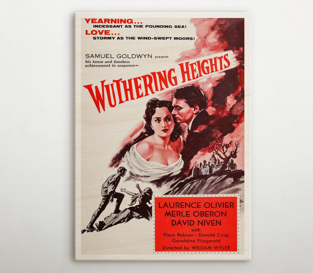 Wuthering Heights American Wooden Poster, Unique Wall Art of This ...