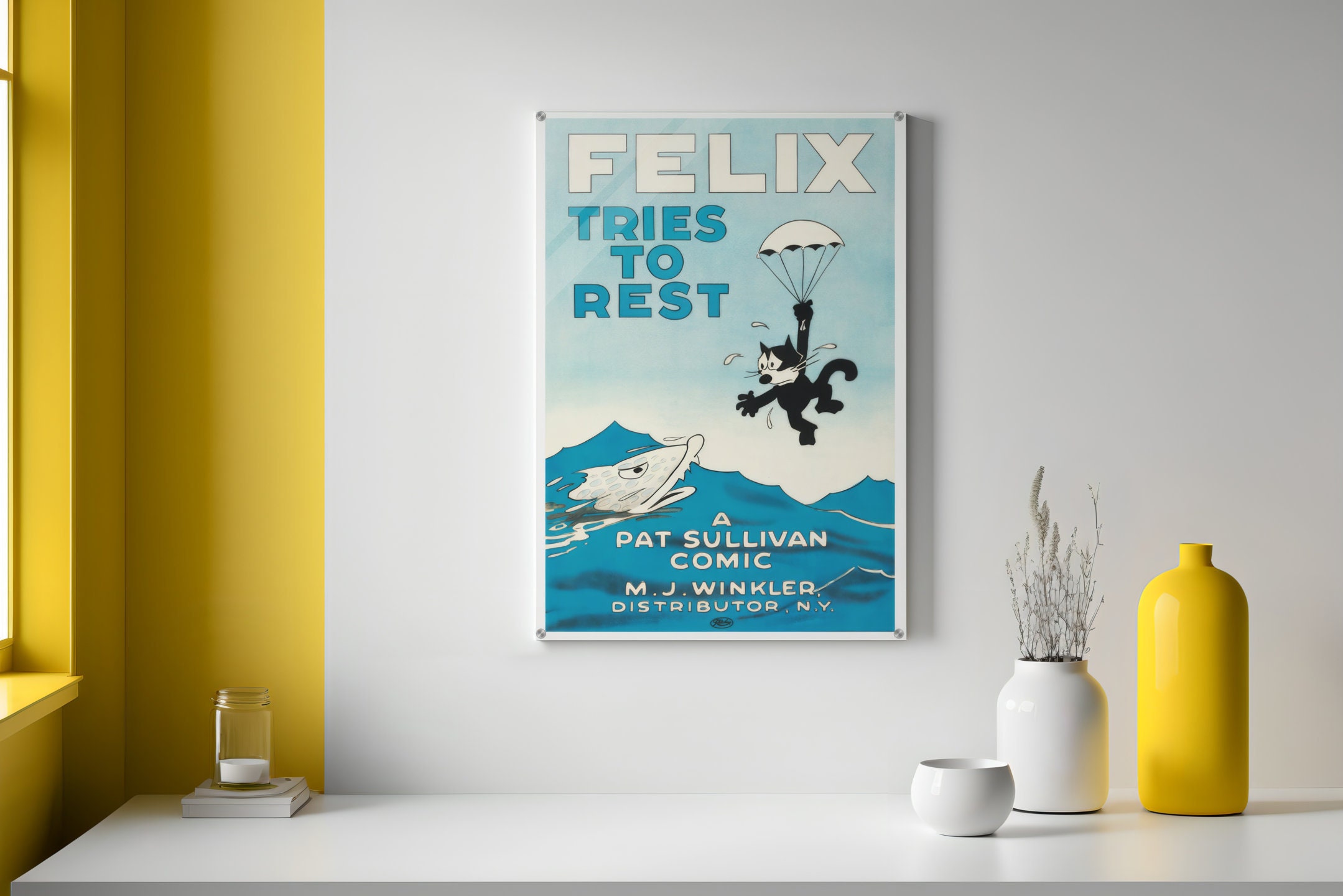 Felix the Cat American Acrylic Poster, Iconic Vintage-inspired Poster ...