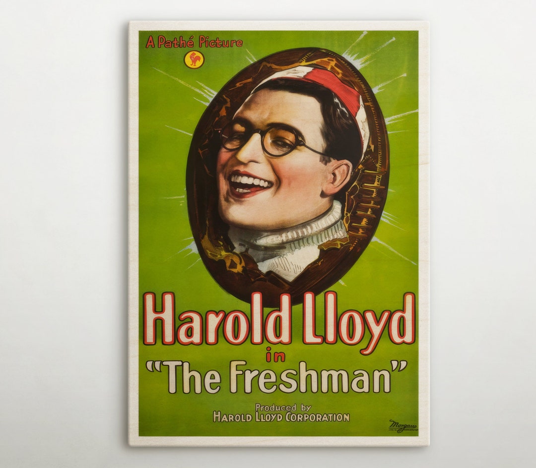 The Freshman American Wooden Poster, Retro Movie Decor Art of This ...