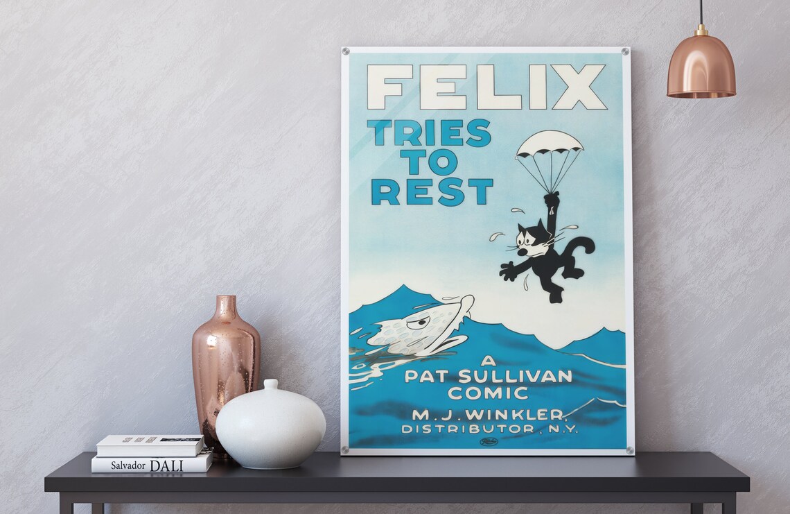 Felix the Cat American Acrylic Poster, Iconic Vintage-inspired Poster ...