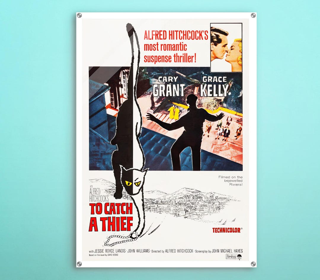 To Catch A Thief American Acrylic Poster, Unique Wall Art of This ...