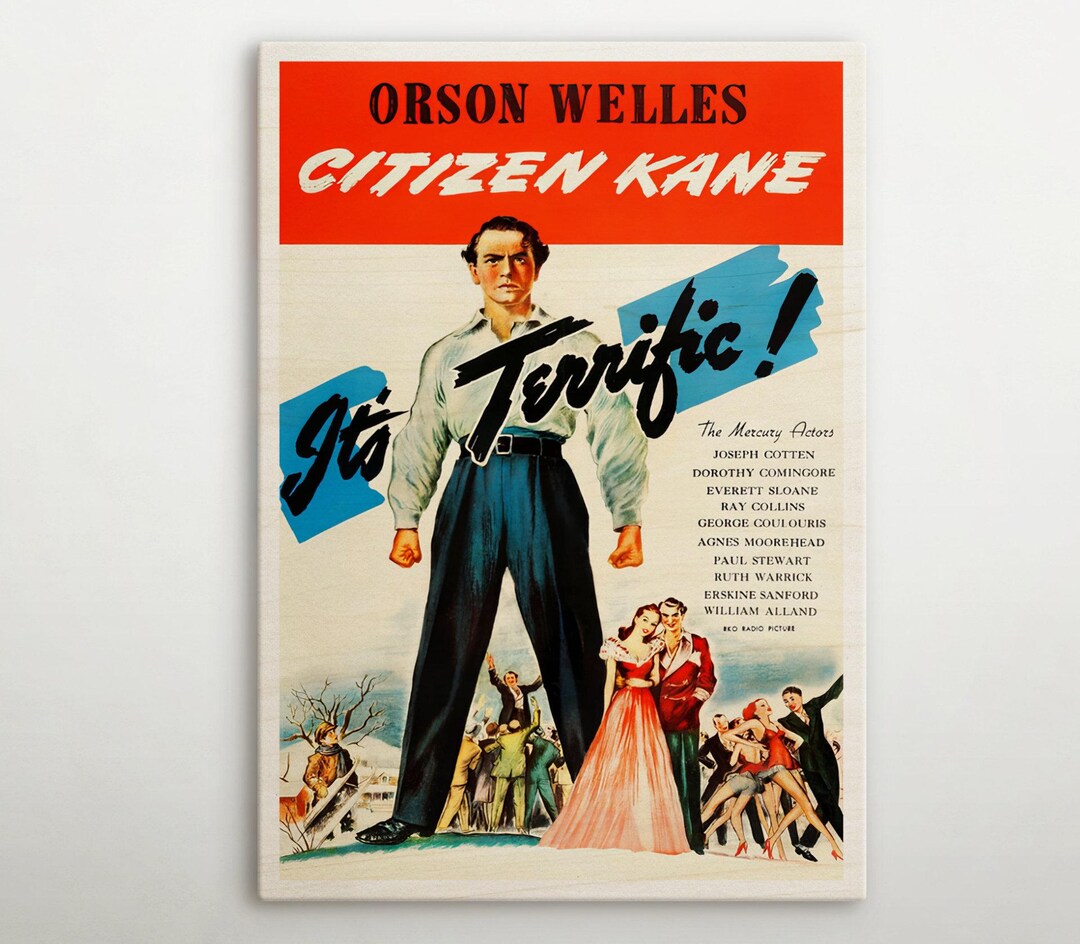 Citizen Kane American Wooden Poster, High-quality Movie Print of This ...