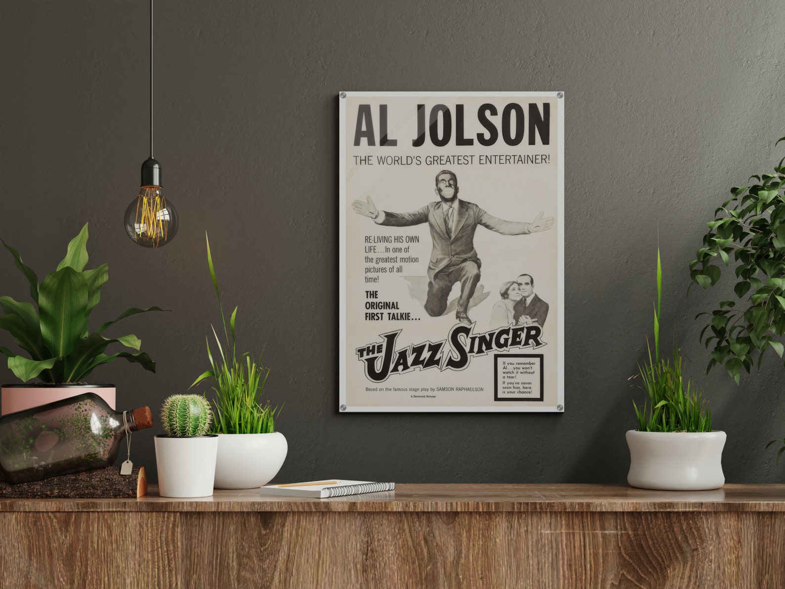 The Jazz Singer American Acrylic Poster, Great Wall Art of This Cinema ...