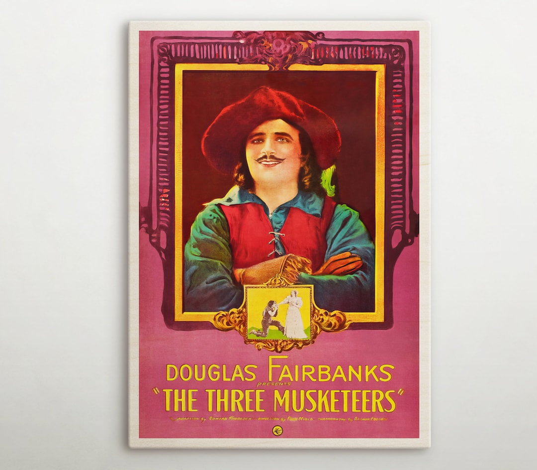 The Three Musketeers American Wooden Poster, High-quality Print of This ...