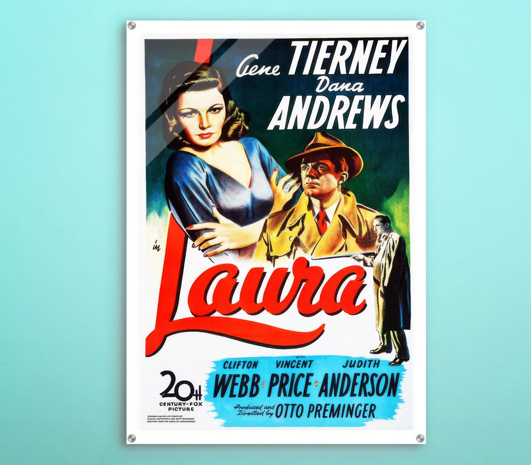 Laura American Acrylic Poster, High-quality Movie Print of This Cinema ...