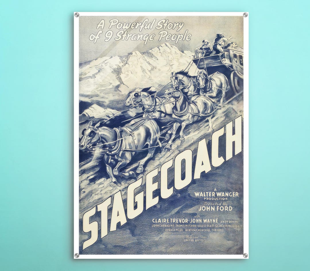 Stagecoach American Acrylic Print, Vintage-inspired Decor Piece of This ...