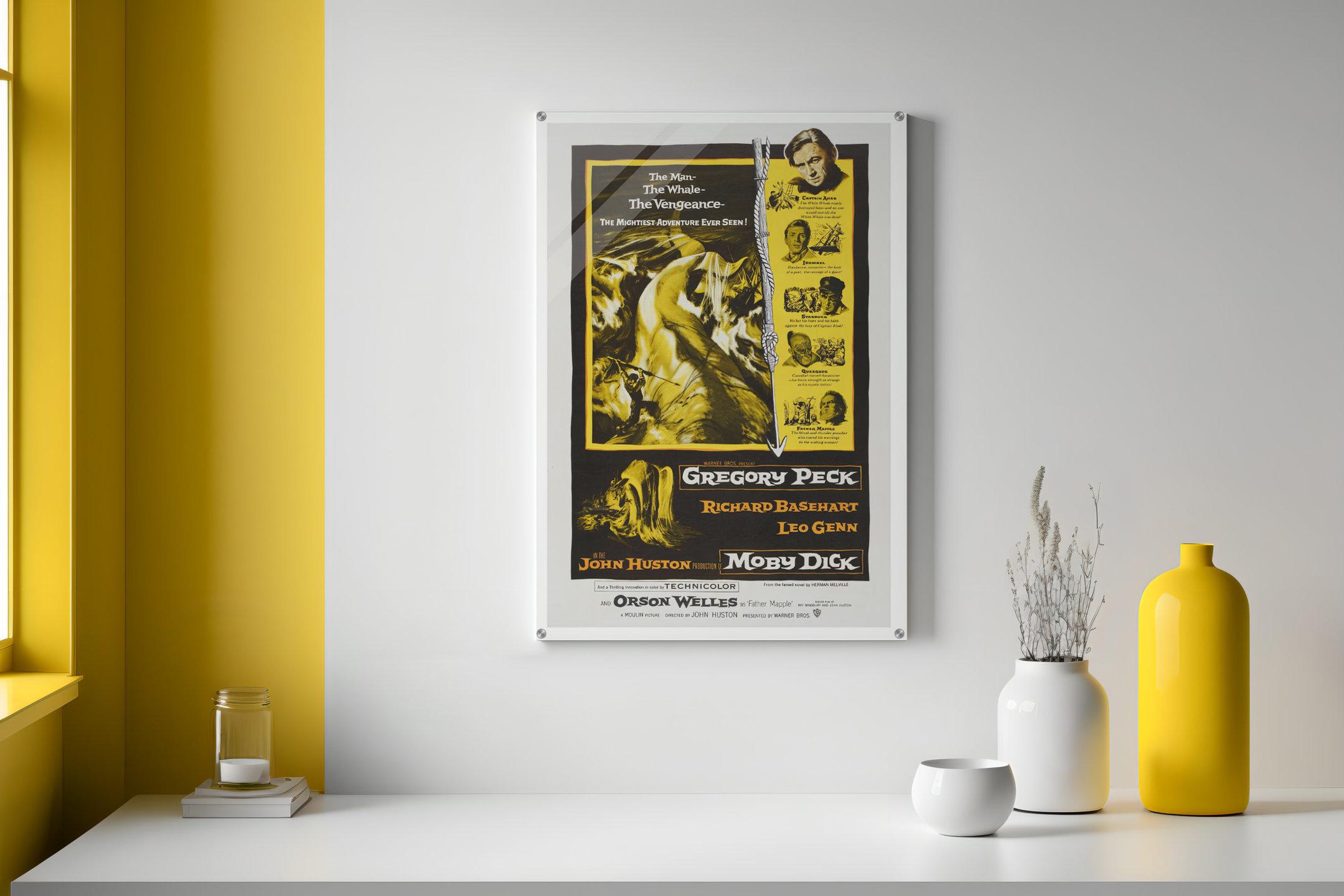 Moby Dick American Acrylic Poster, Iconic Movie Vintage-inspired Poster ...