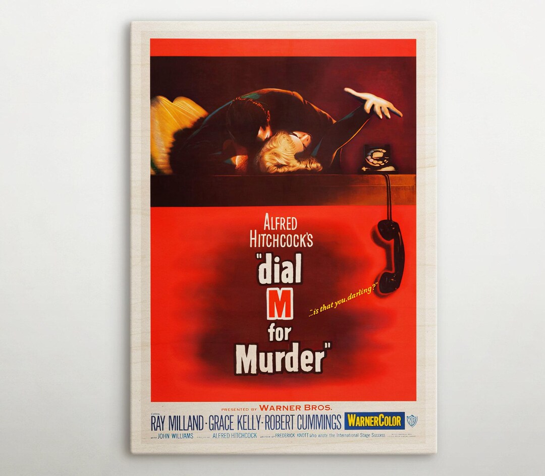 Dial M for Murder Wooden Poster, Premium Movie Fan Art of This Cinema ...