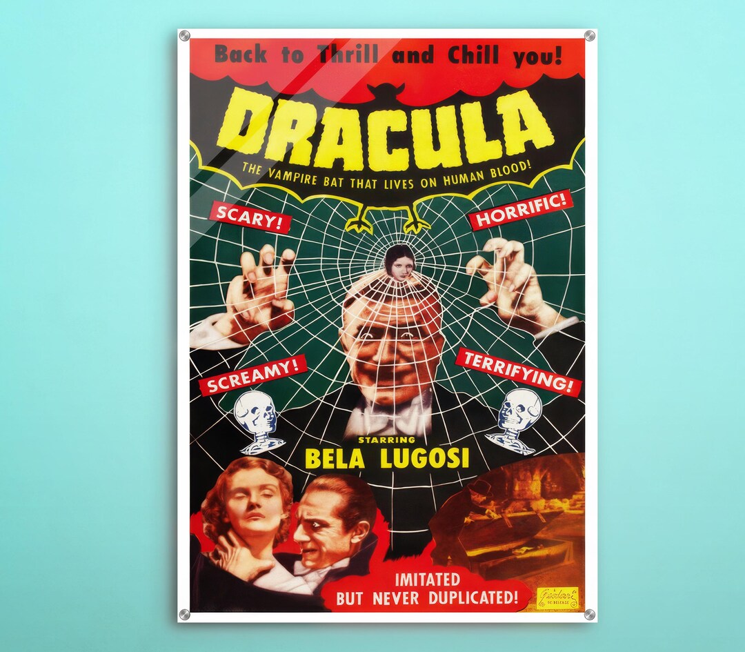 Dracula American Acrylic Poster, Premium Movie Fan Art of This Cinema ...