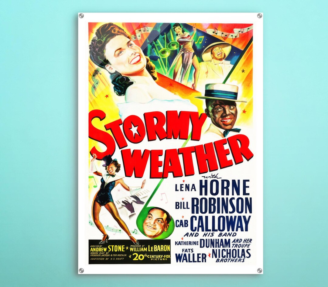 Stormy Weather American Acrylic Poster, Great Wall Art of This Cinema ...