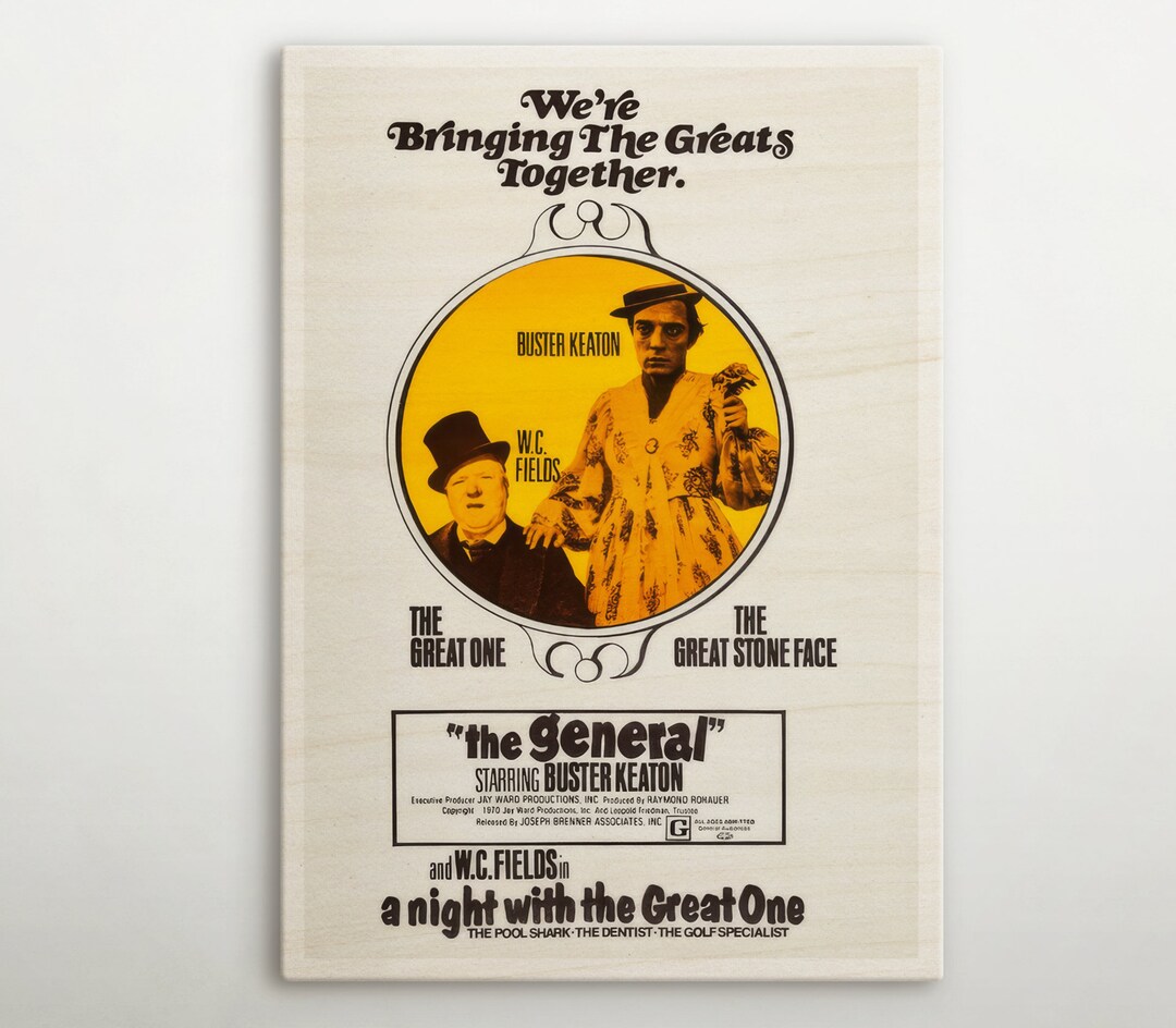 The General American Wooden Poster, High-quality Movie Print of This ...