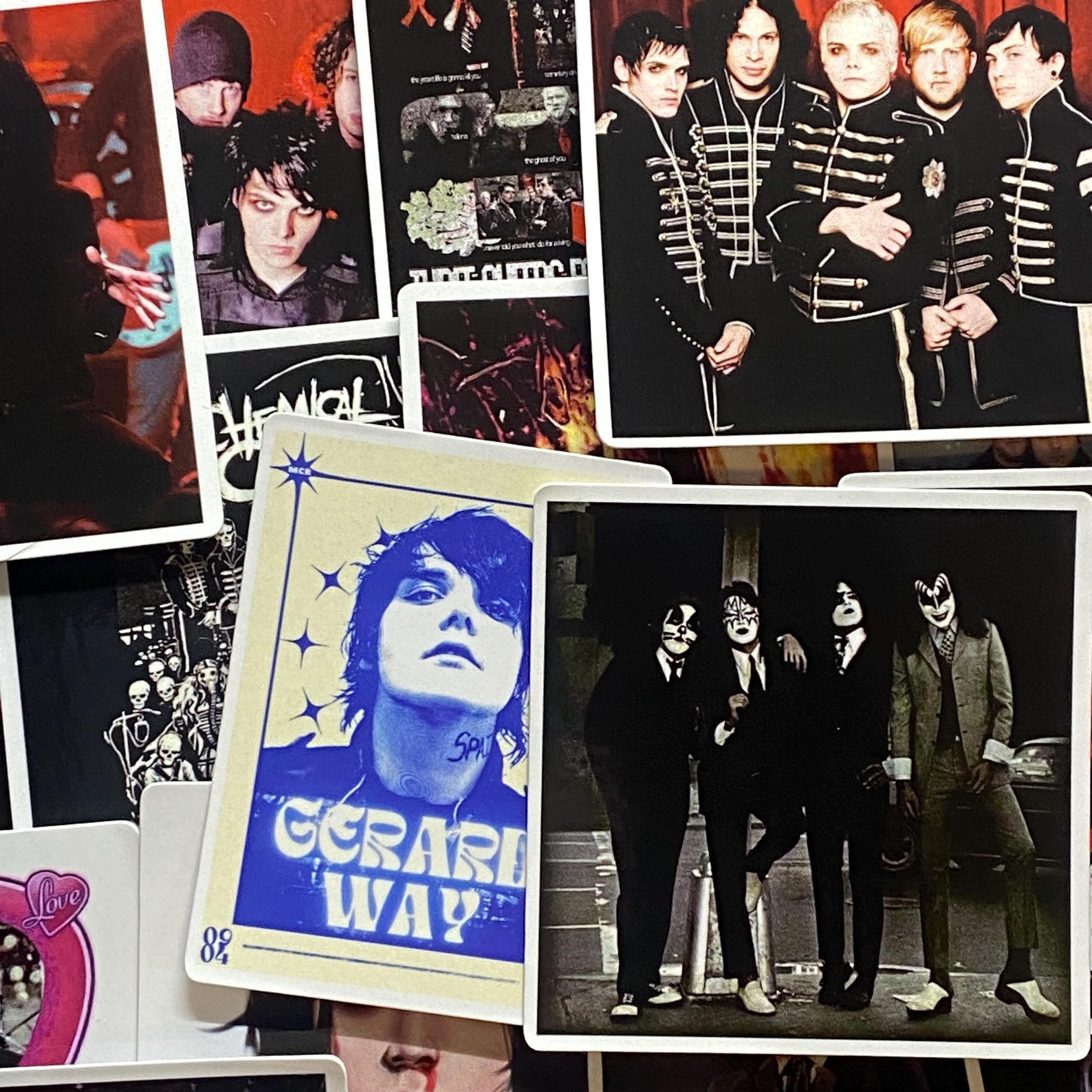 2000s Emo Pop Punk Sticker Pack of 5 With Band Inspired Art and Lyrics ...