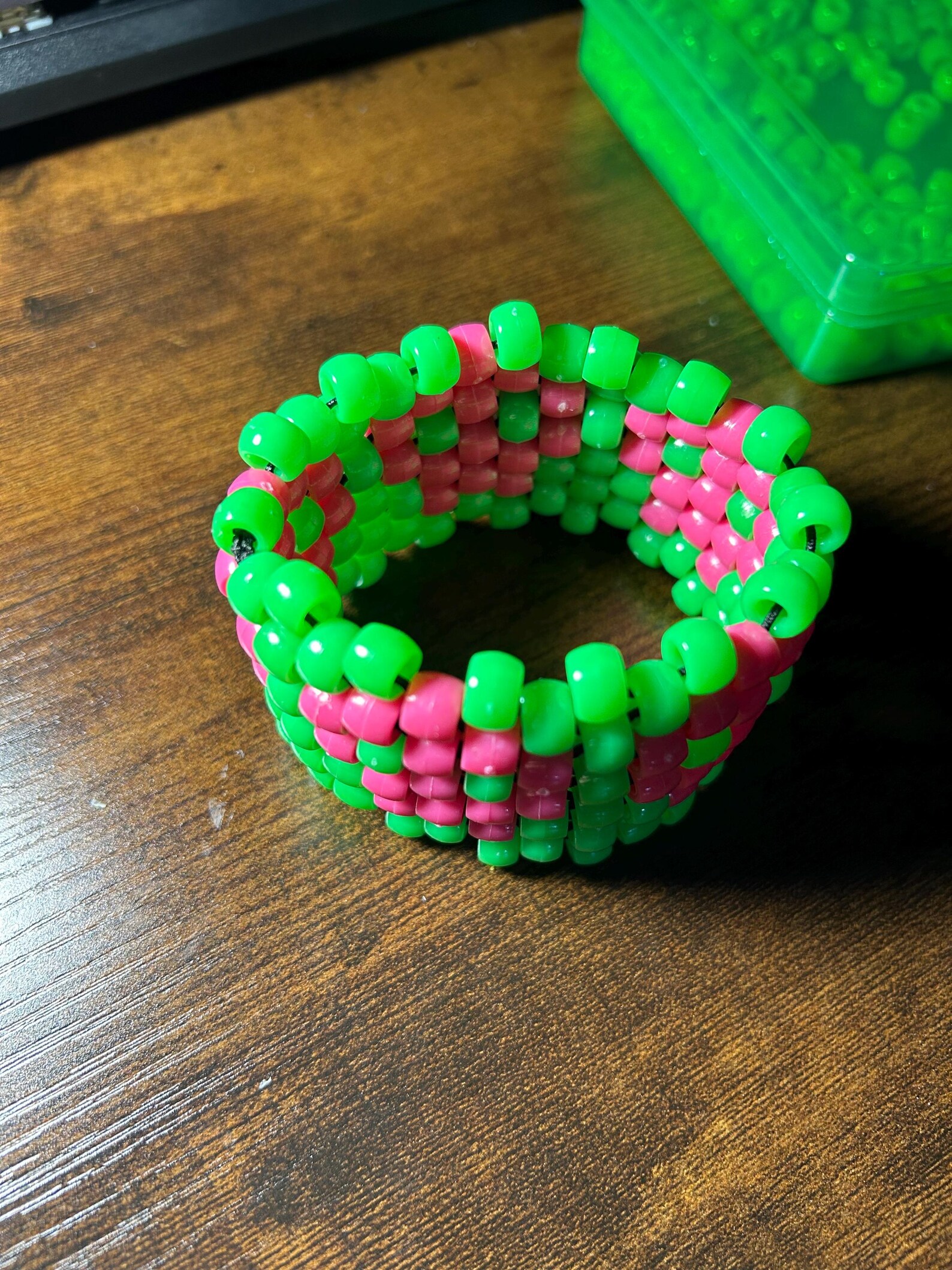 Neon Skull Kandi Cuff | Rave | Scenecore | Emo | Bracelet - Etsy