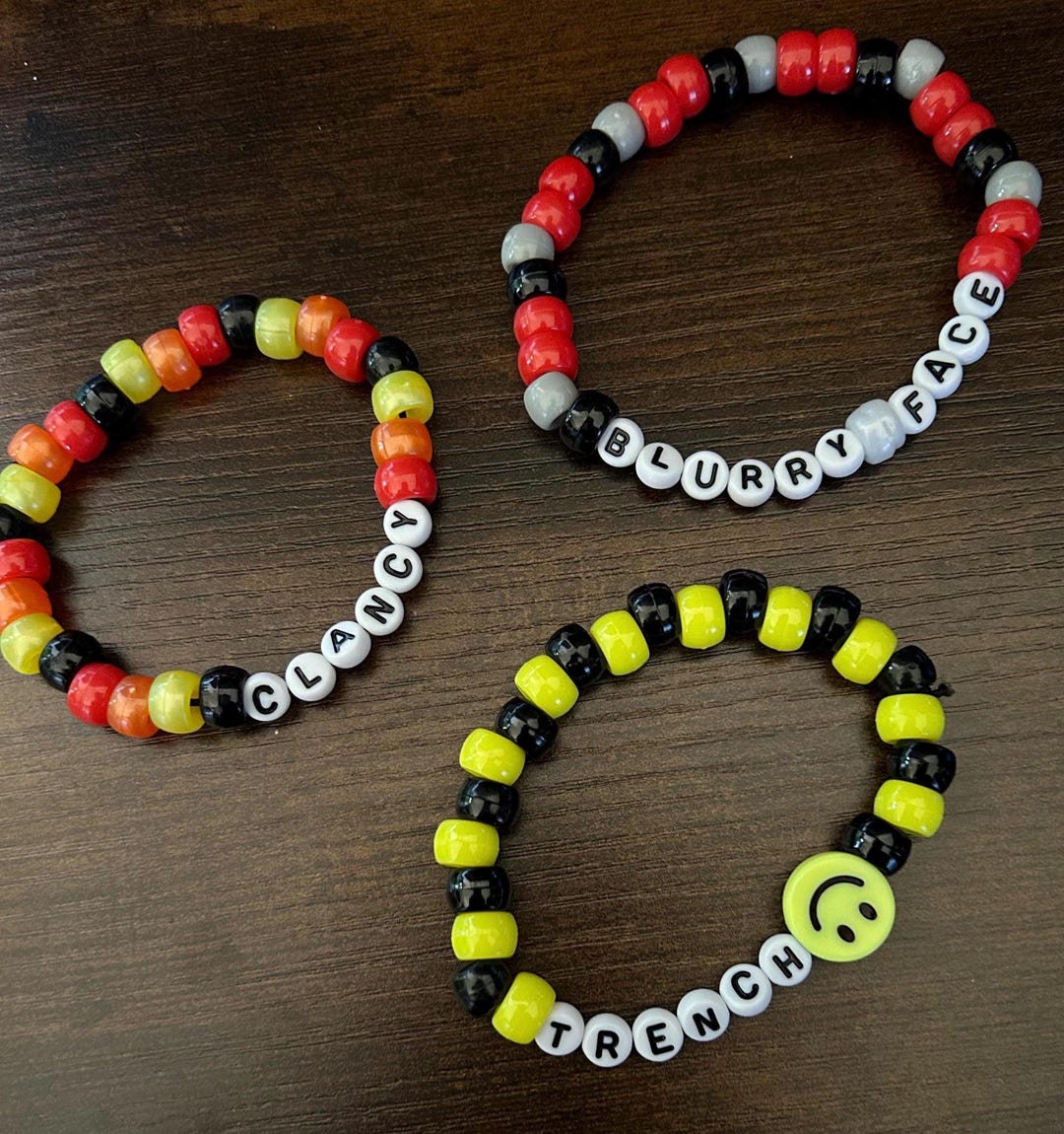 Twenty One Pilots Single Kandi Bracelets | Album | Music | Blurryface ...