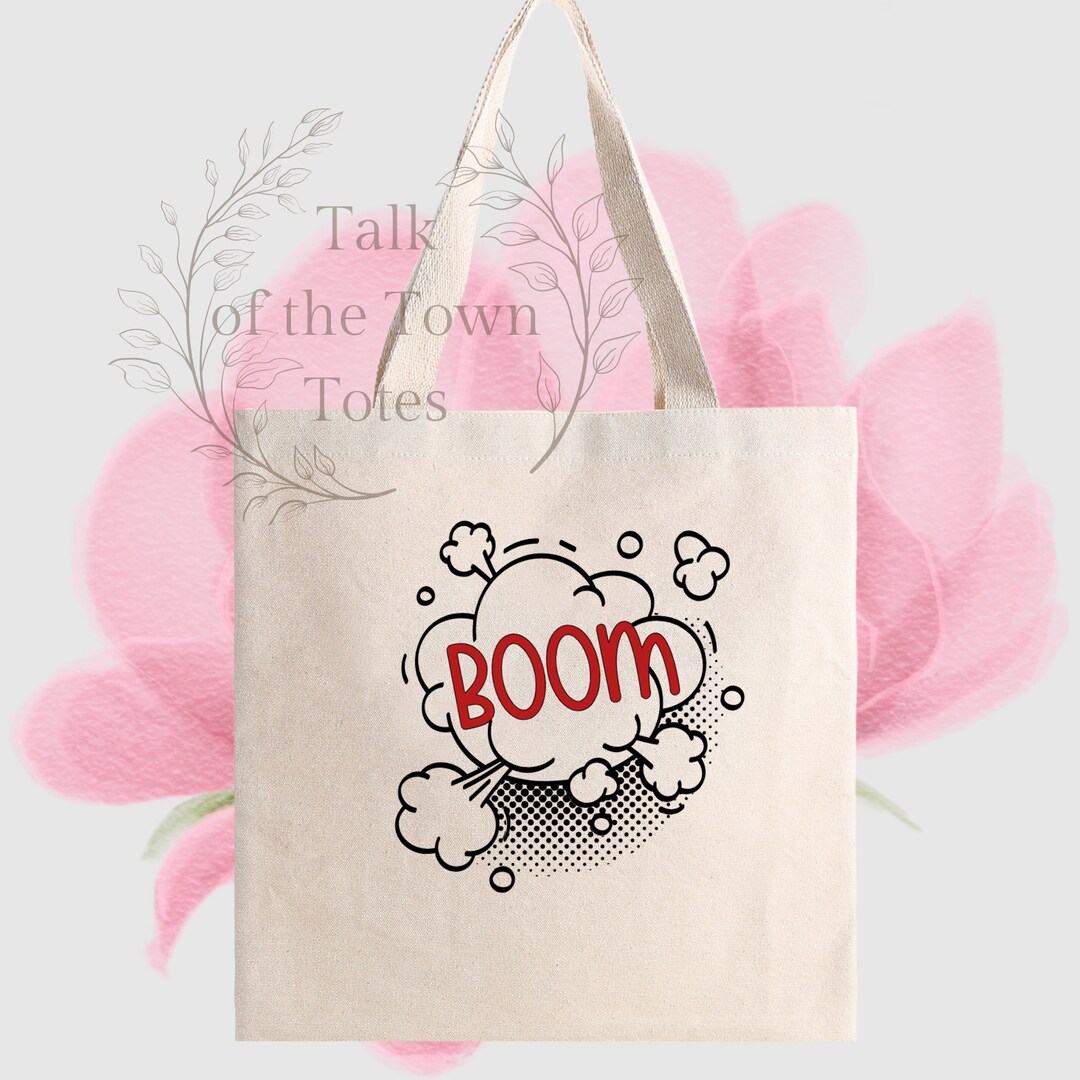 Comics BOOM Tote. Sturdy Stylish Practical Canvas Bag. Versatile ...