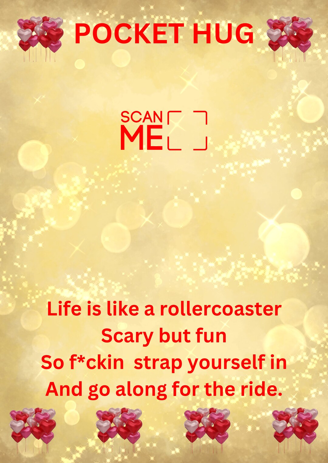 Funny Rude Pocket Hug Cards. Pocket Hug Templates. Emotional Hug Cards ...