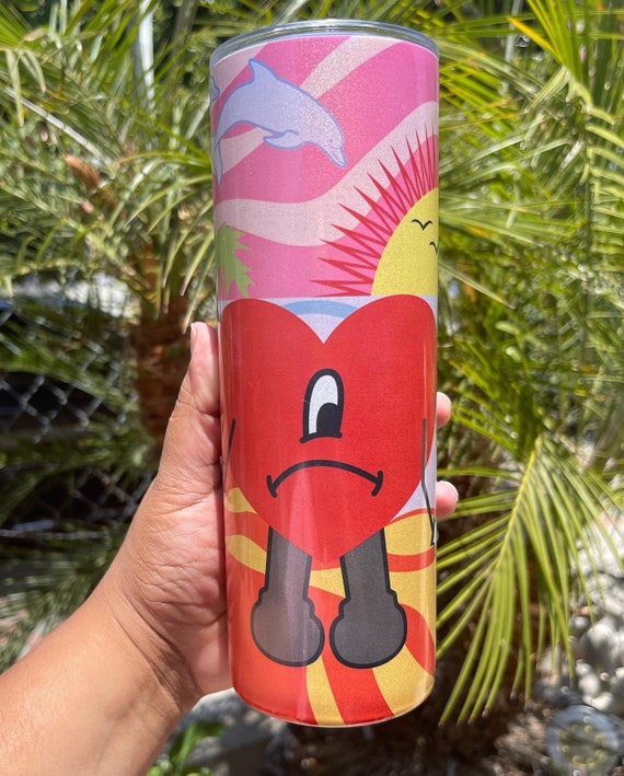 Bad Bunny Un Verano Sun Ti Skinny 20 Oz Stainless Steel - Etsy