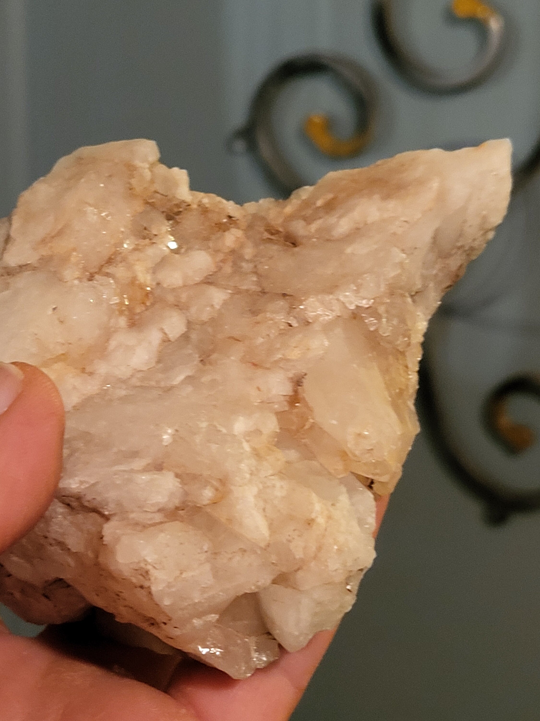 Raw White Quartz, Flat Piece With Crystals on Narrow Side. - Etsy