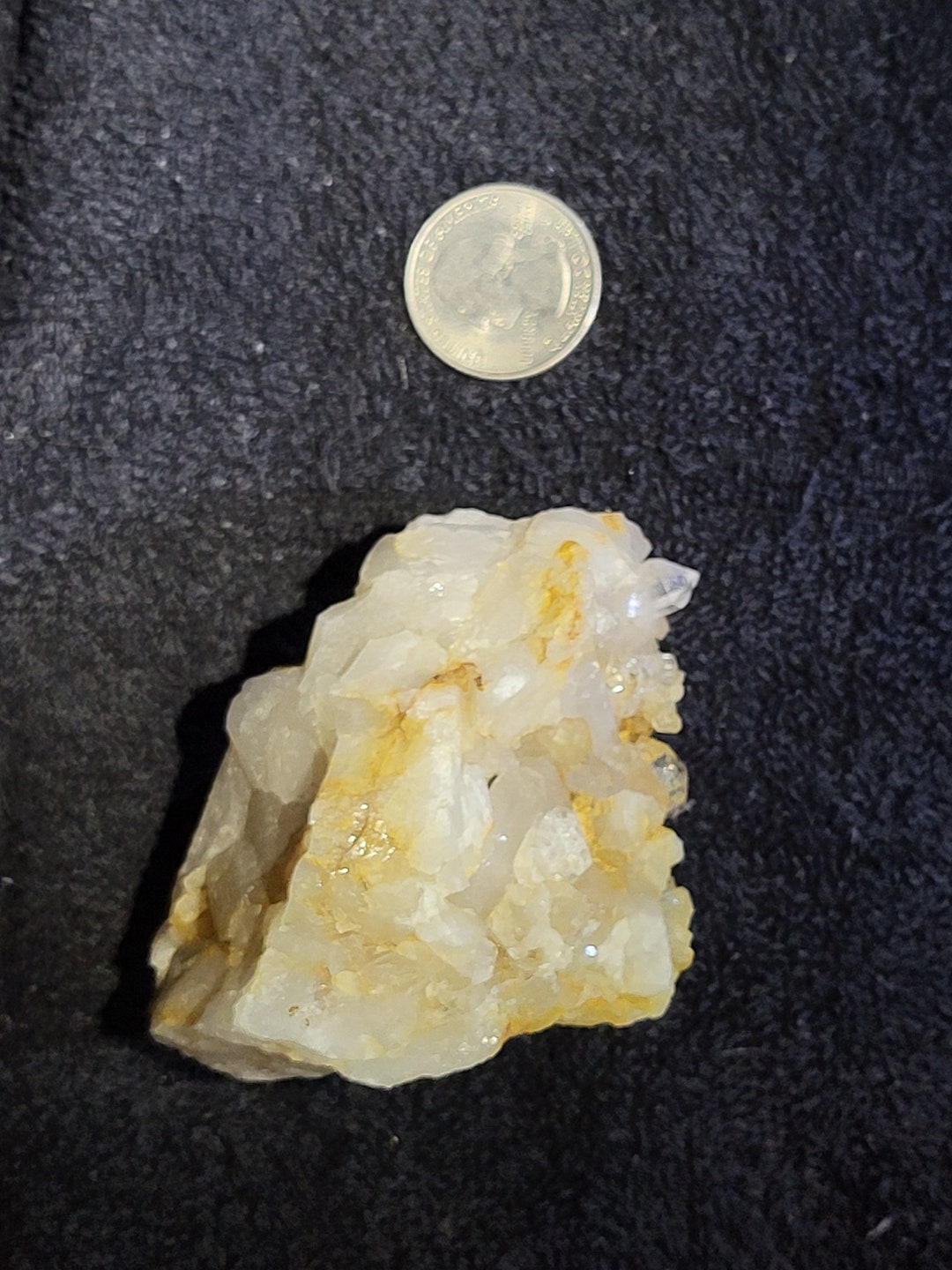 Raw Quartz Crystal Cluster Iron Staining - Etsy