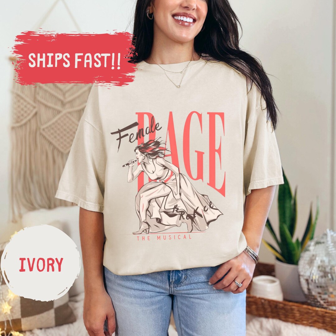 Women's Rage Musical T-shirt, Female Rage Shirt, the Musical Tee, Rage ...