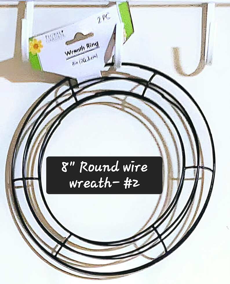 Wire Wreath Forms -garden Treillis DIY Wreaths-door Wreath Base- Round ...