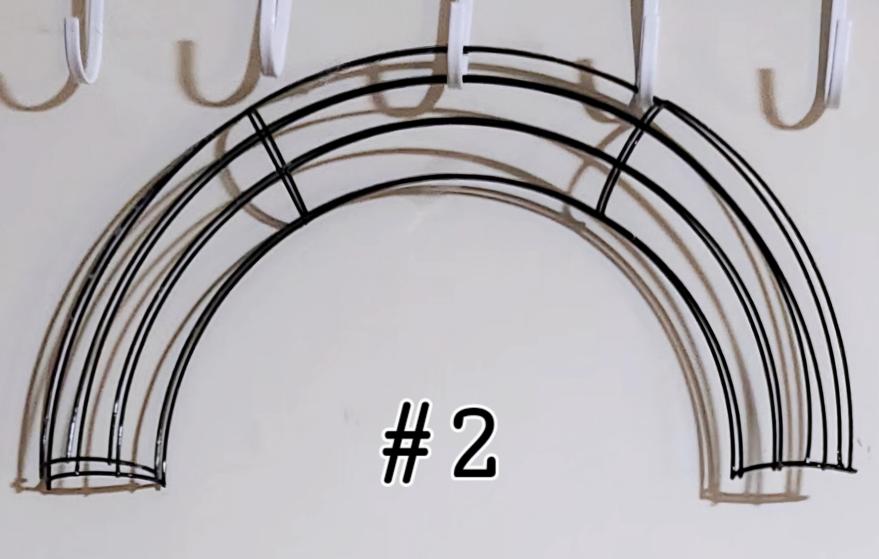 Wire Wreath Forms -garden Treillis DIY Wreaths-door Wreath Base- Round ...