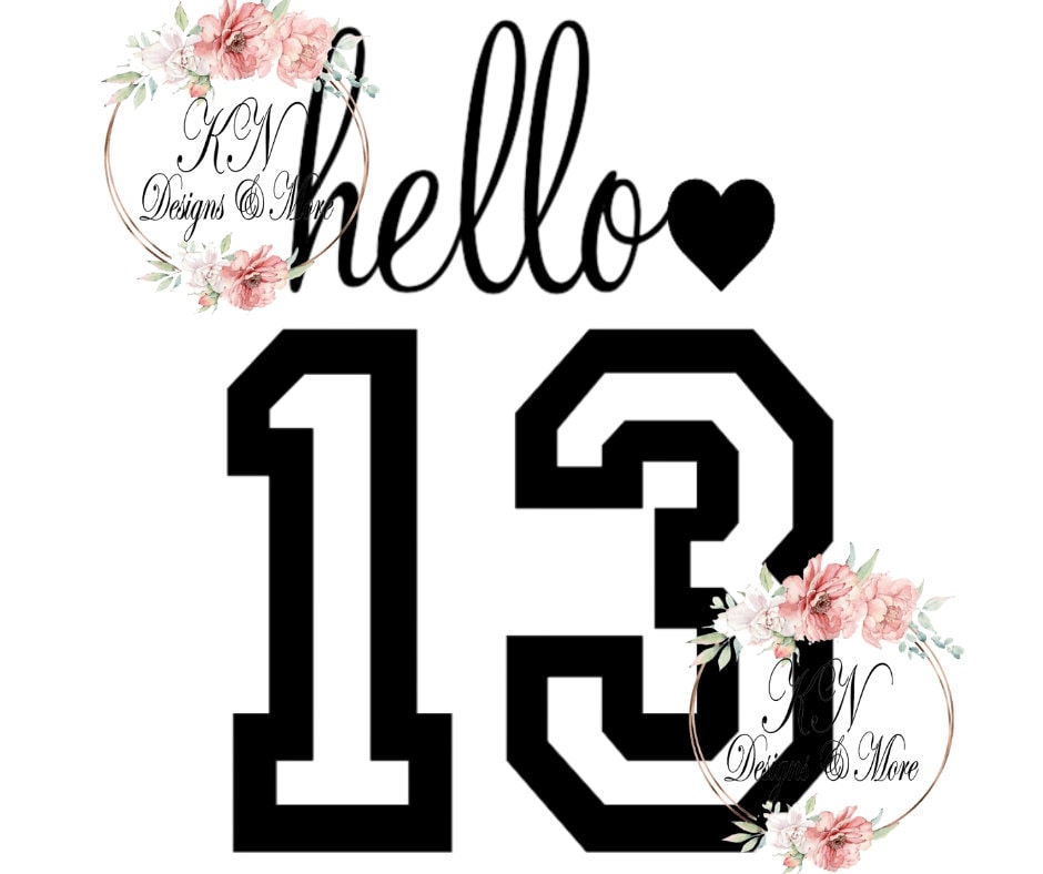 Digital Download/png/hello Thirteen/instant Download/13/official ...
