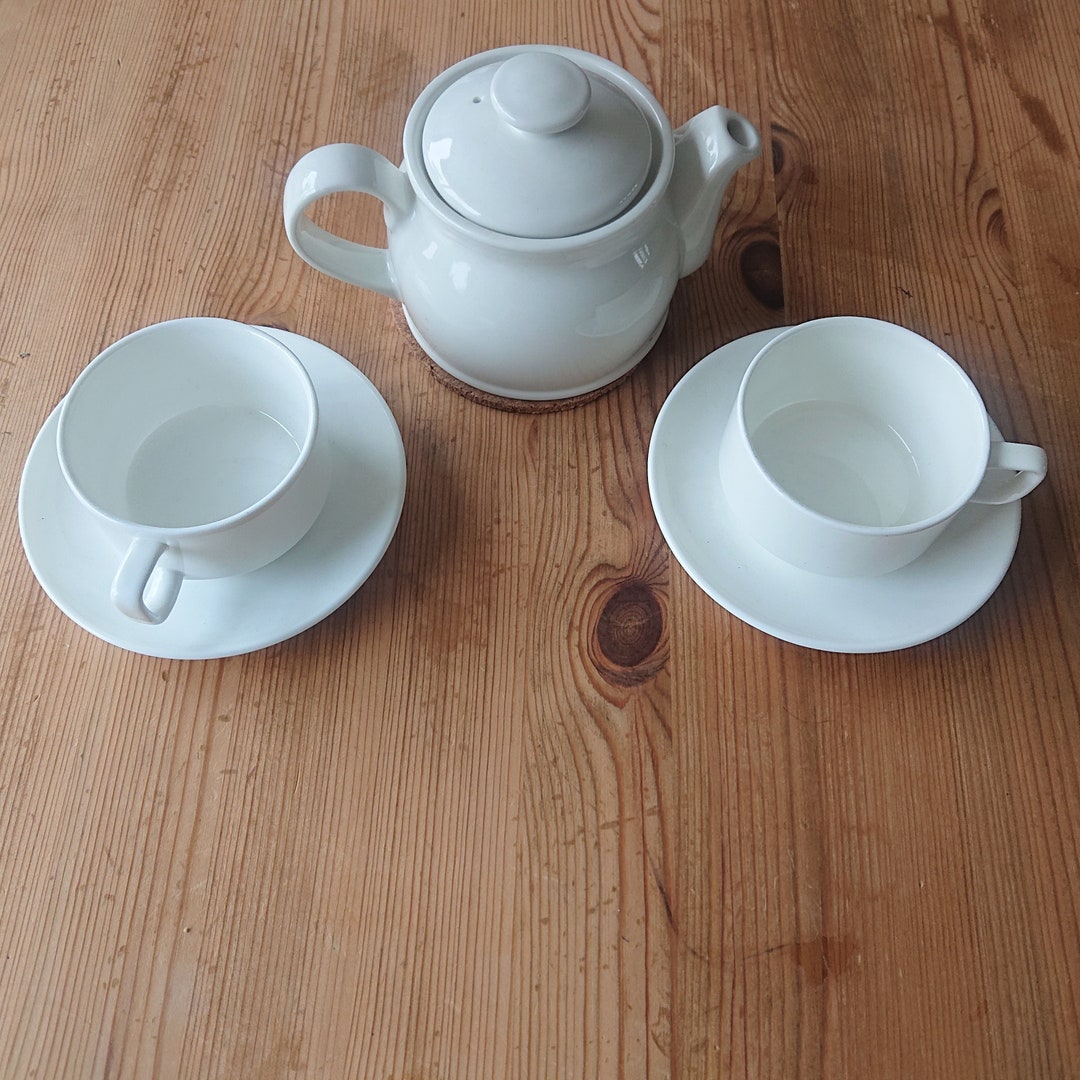 Beautiful Teaset. Steelite White Teapot With Royal Doulton Bone China ...