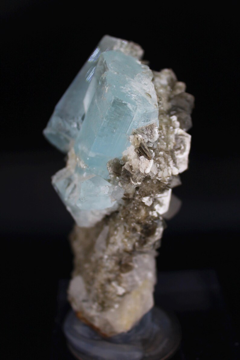 150 Gram Twin Aquamarine Crystal Combine With Mica / Specimen - Etsy UK