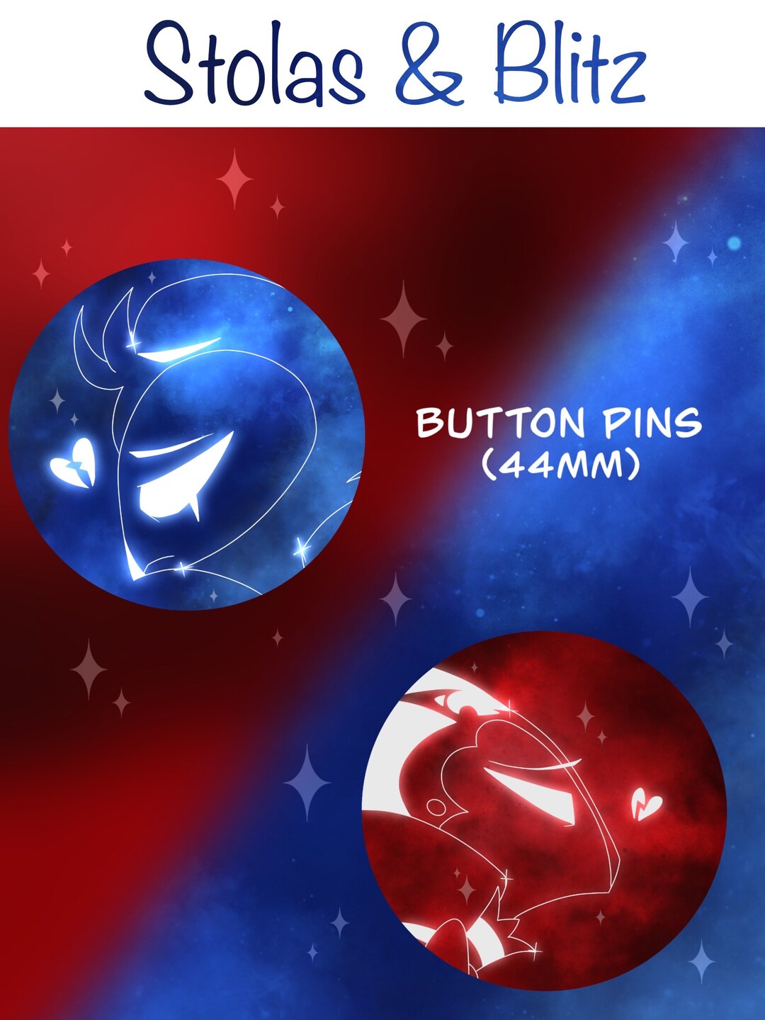 Button Pins Blitz & Stolas - Etsy