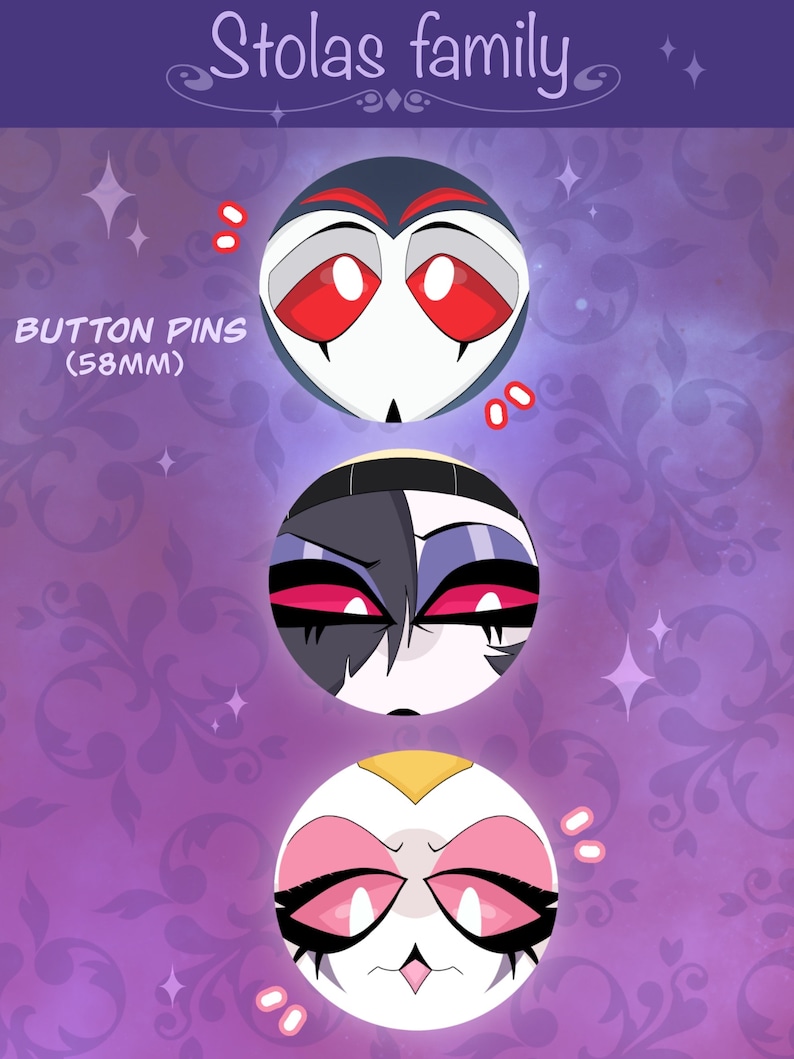 Button Pins Stolas Family - Etsy