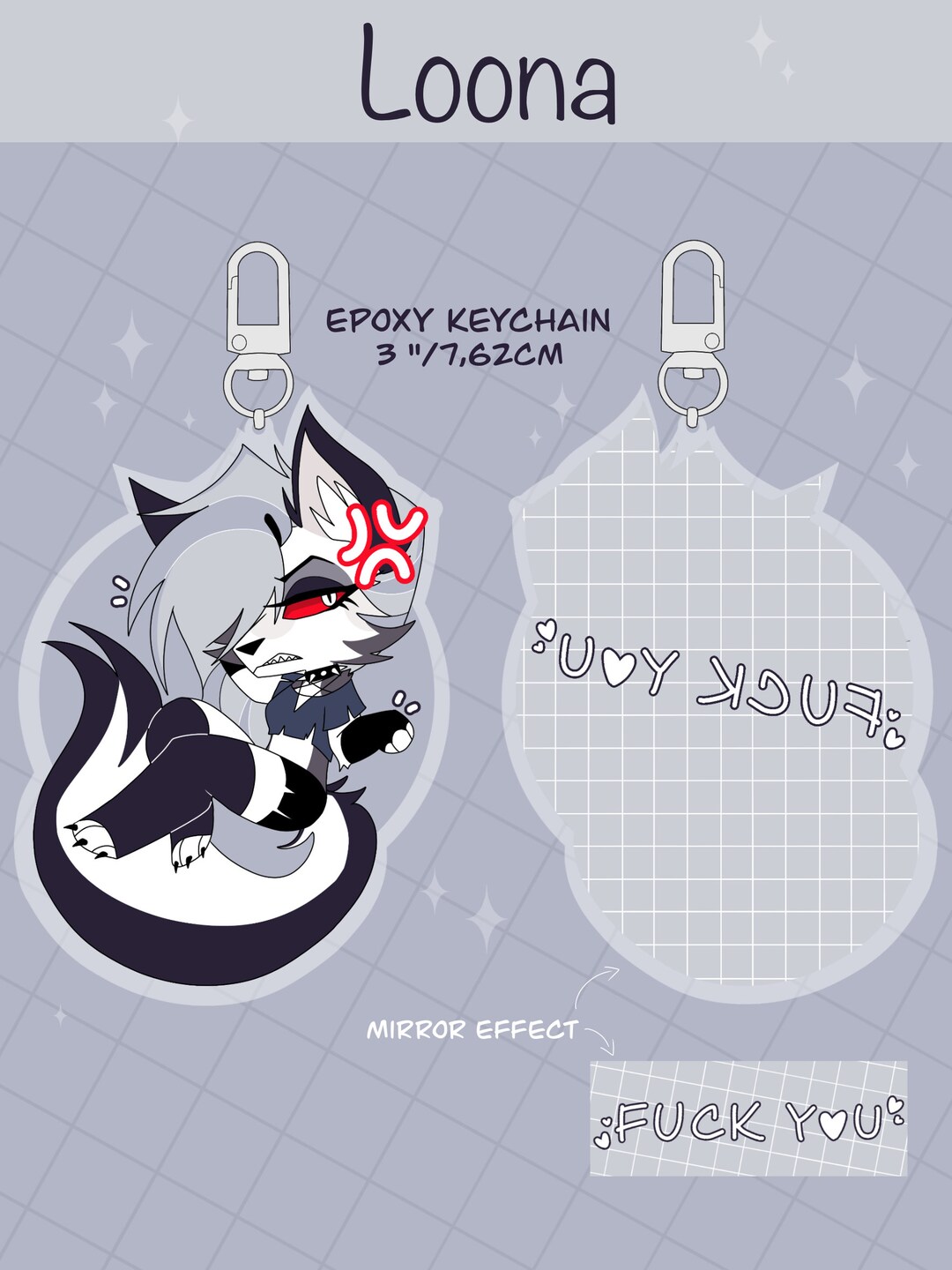 Keychain Loona - Etsy