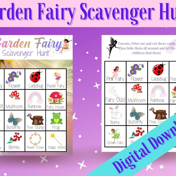 Fairy Scavenger Hunt - Etsy