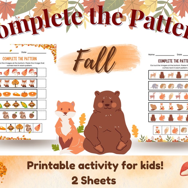 Complete Pattern Worksheet - Etsy